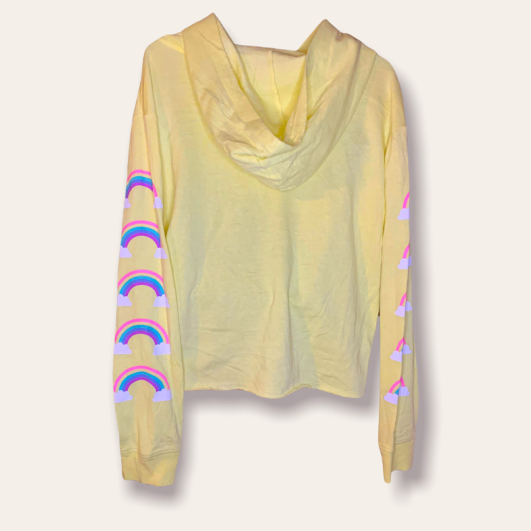 Sudadera corta con capucha Marca Justice - Glow Fashion